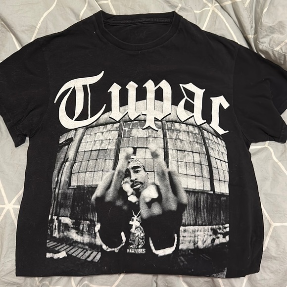 Spencer's | Tops | Tupac Middle Finger Graphic Tee | Poshmark